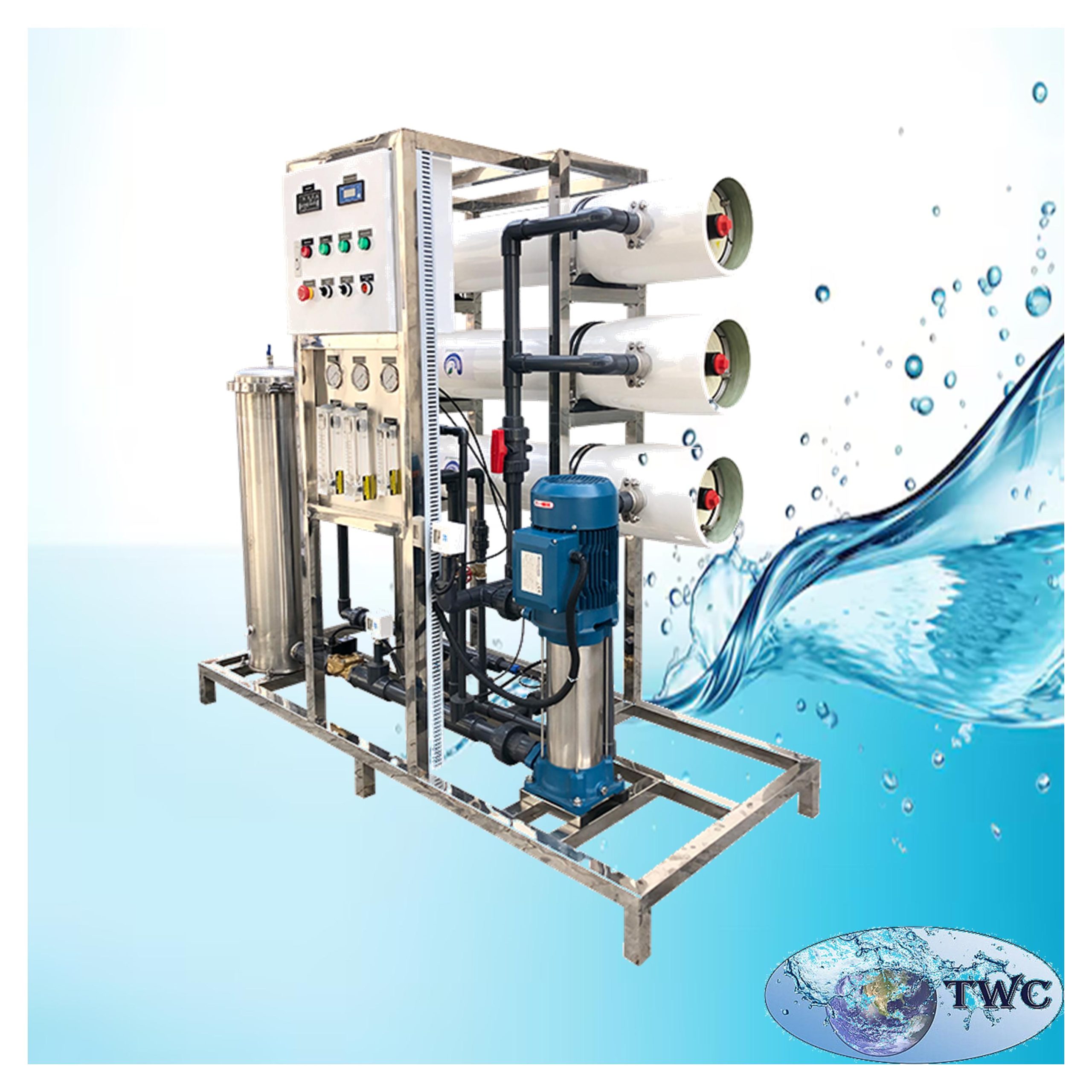 6000LPH RO system – 3 x 8080 membrane – 3 phase pump - The Water Company